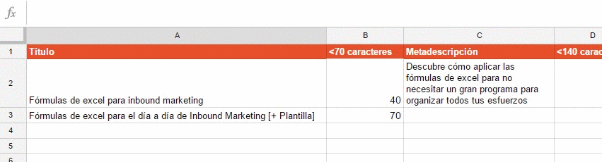Fórmulas de Excel para el día a día de un inbound marketer [+Plantilla]