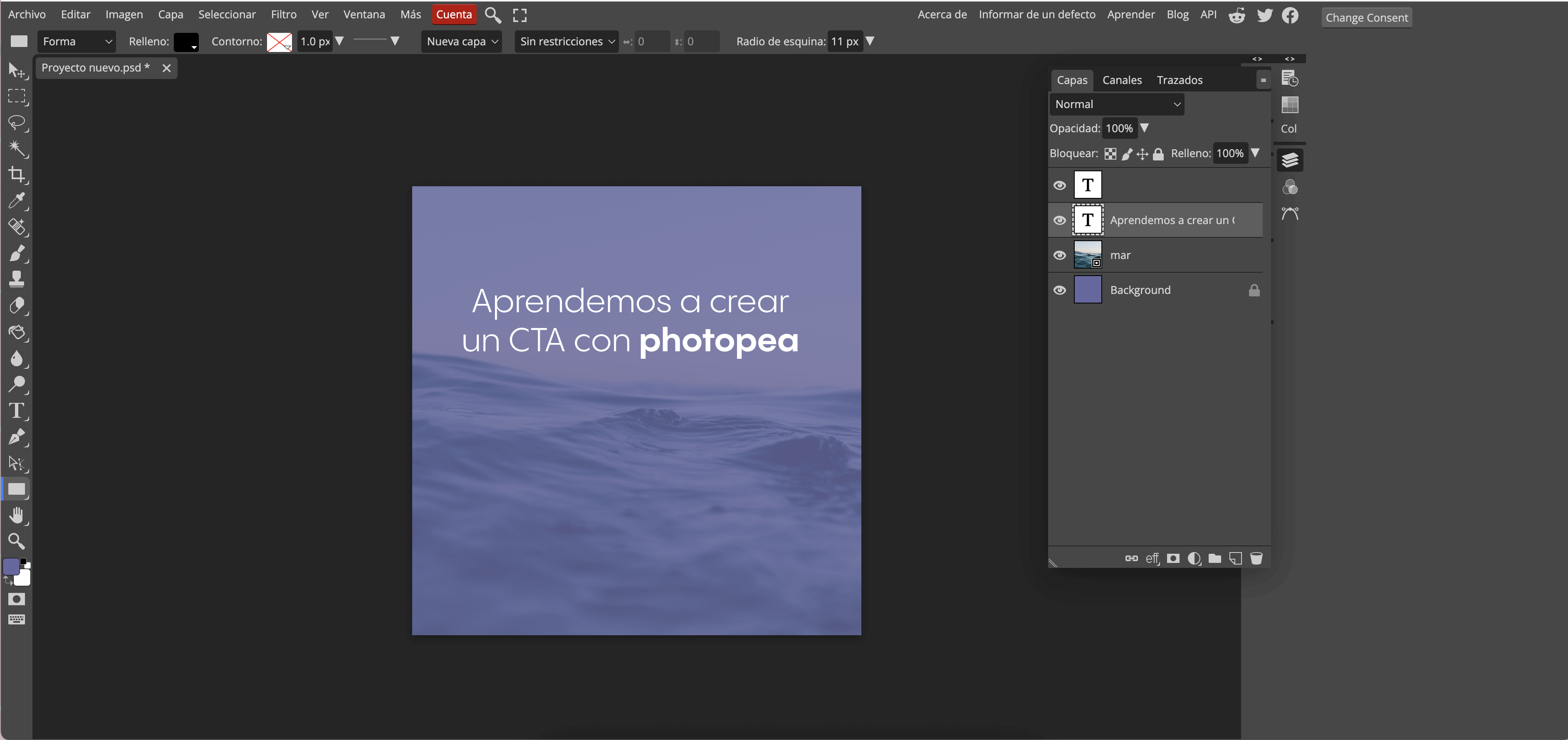 Photopea: qué es y como diseñar CTAs